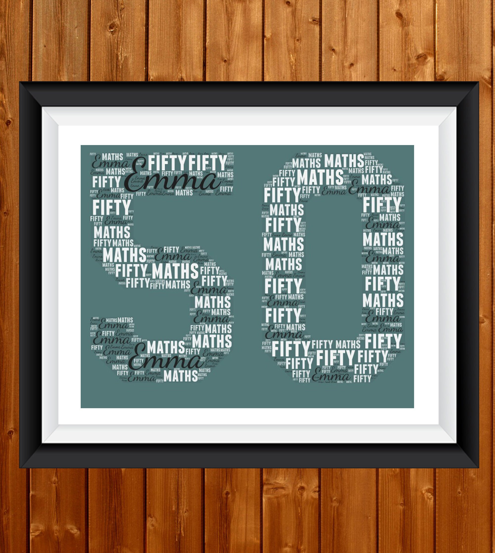 Personalised 50th Birthday 50th Birthday Gift 50th Birthday | Etsy