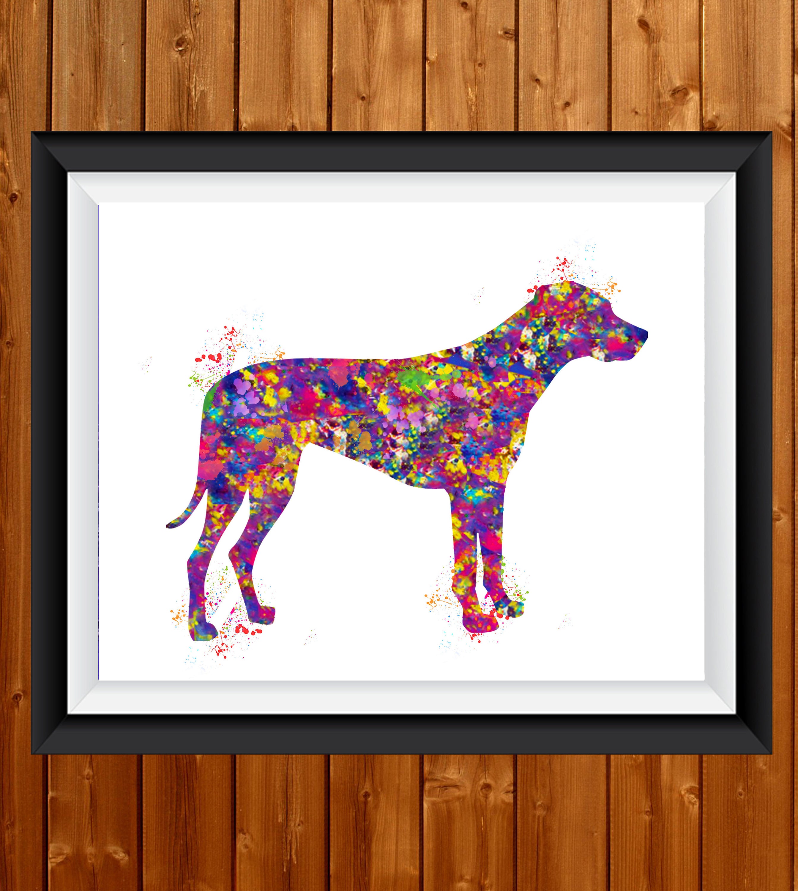 Rhodesian Ridgeback Dog Watercolor Print Dog Print Custom Dog | Etsy