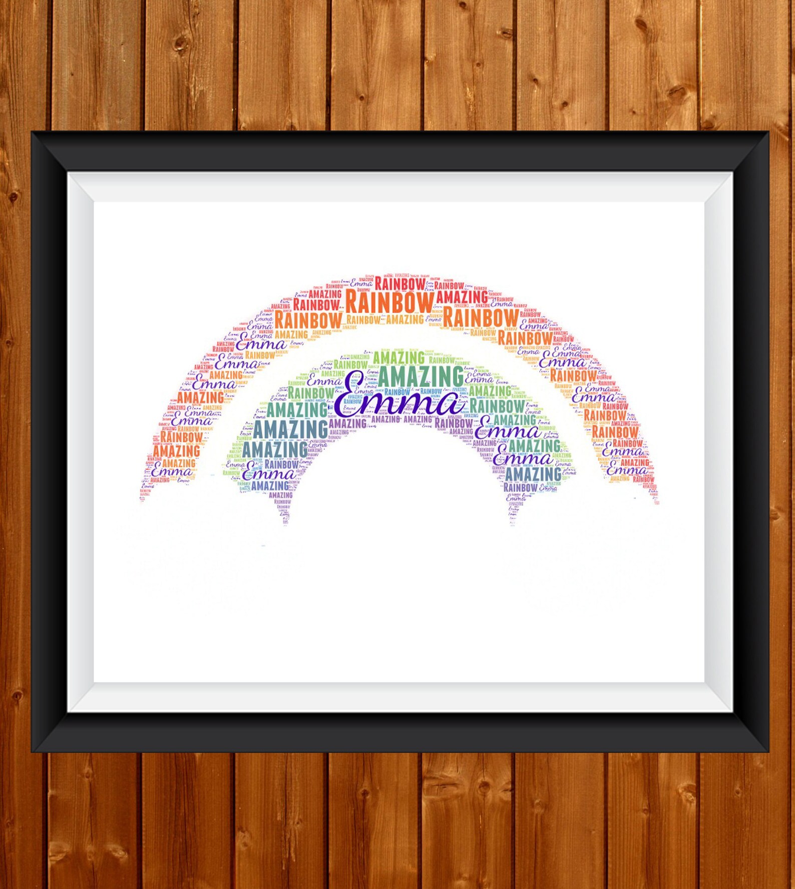 Personalised Rainbow Gifts PRINTABLE Rainbow Gifts Word Art - Etsy