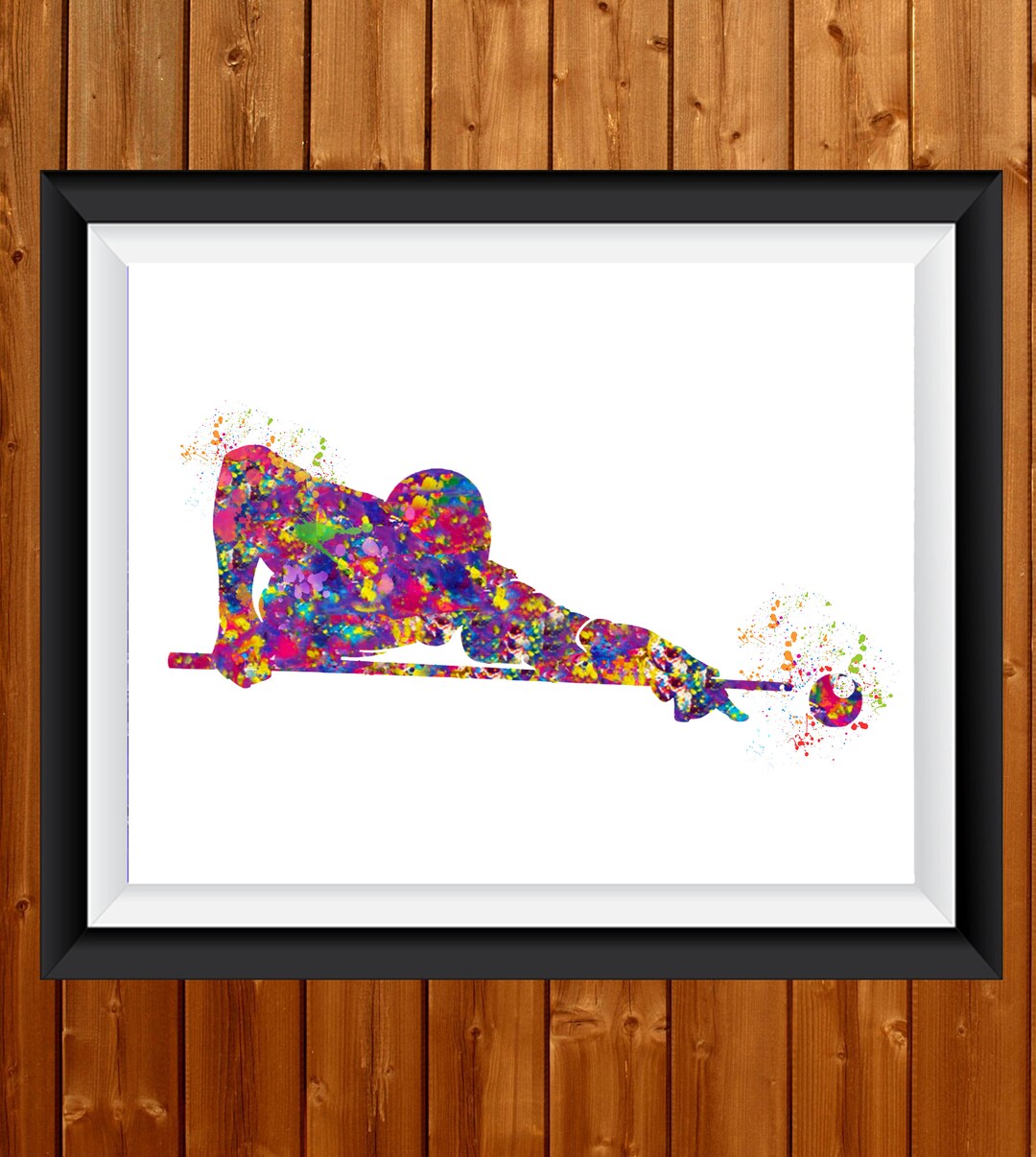 Billiards Watercolor Print Pool Art Snooker Art Wall Decor for Him Pool ...