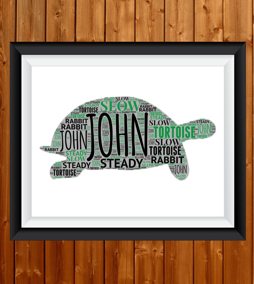 Personalised Tortoise Gifts Word Art Wall Print - Pet Tortoise Gifts ...