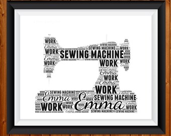Word Art Sewing Machine - Etsy