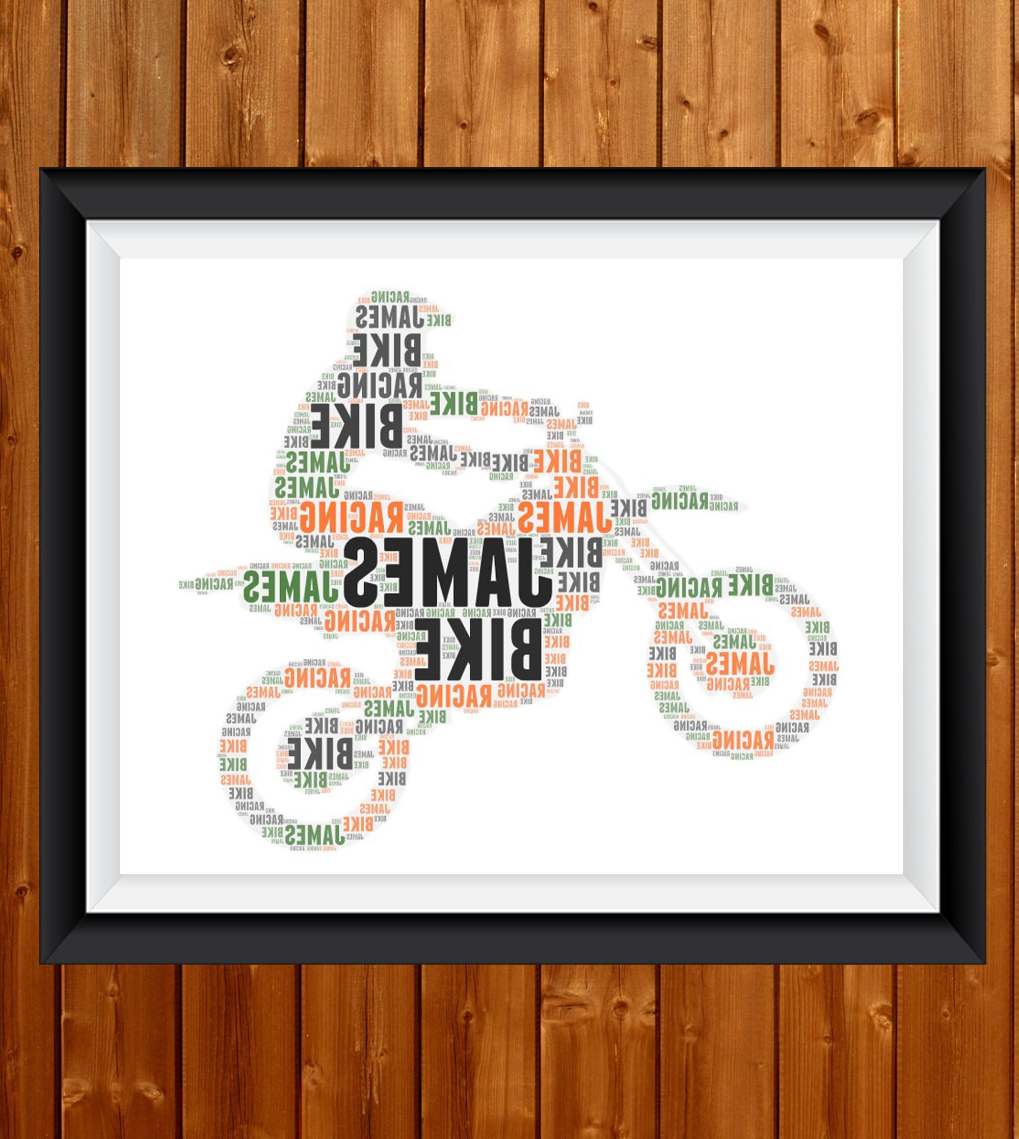 Motocross Word Art Gift Dirt Bike Gift Print off Road Bike - Etsy