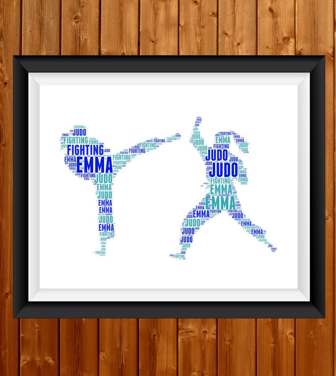 Personalised Judo Gift, PRINTABLE Judo Word Art Gift Martial Arts Gifts ...
