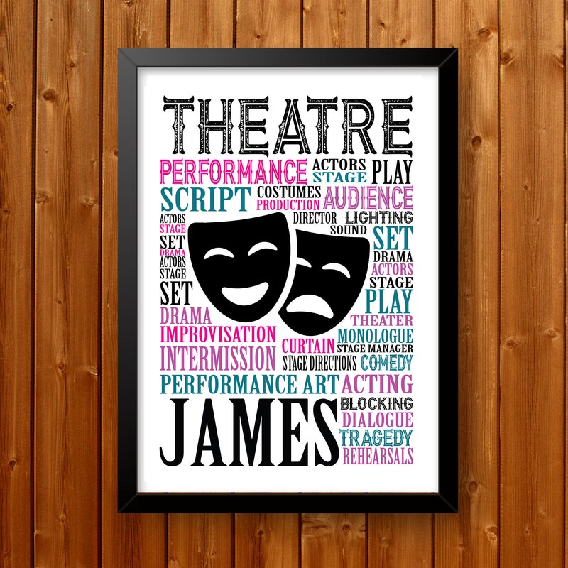 Theatre Name Print - Etsy