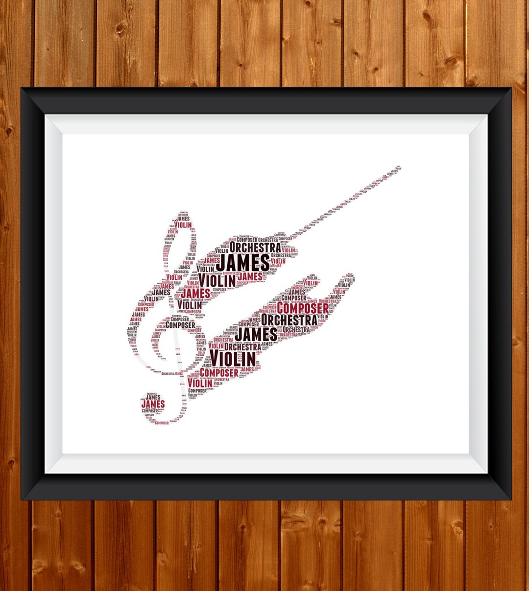 Personalised Orchestra Teacher Gift, Rchestra Gift, Music Wall Art ...