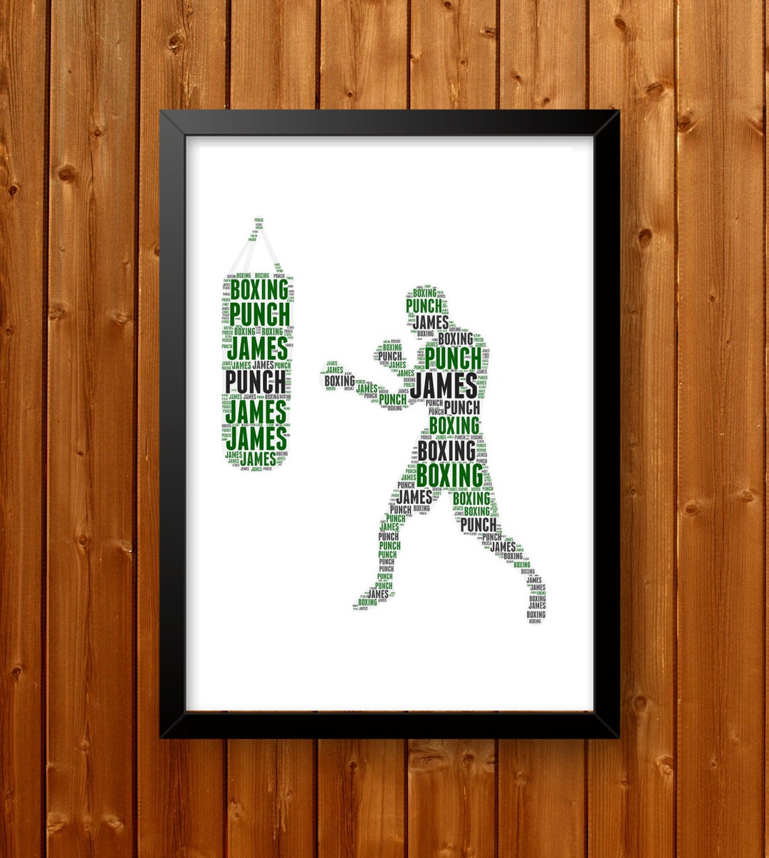 Kick Boxen Geschenke für ihn -Kick Boxen Wandkunst- Personalisierte ...