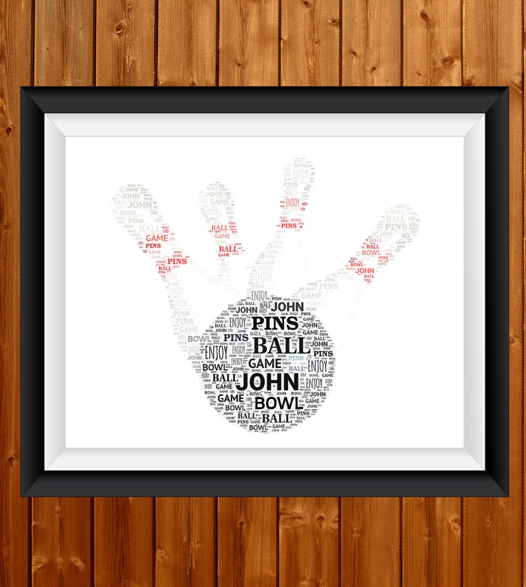 Personalised Bowling Gifts. Word Art Gift Bowling Gifts Sports - Etsy