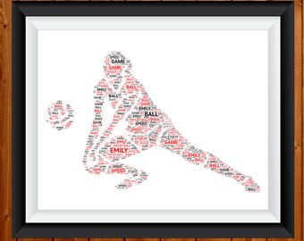 Personalised Netball Player Poem Print Gift - Etsy Canada