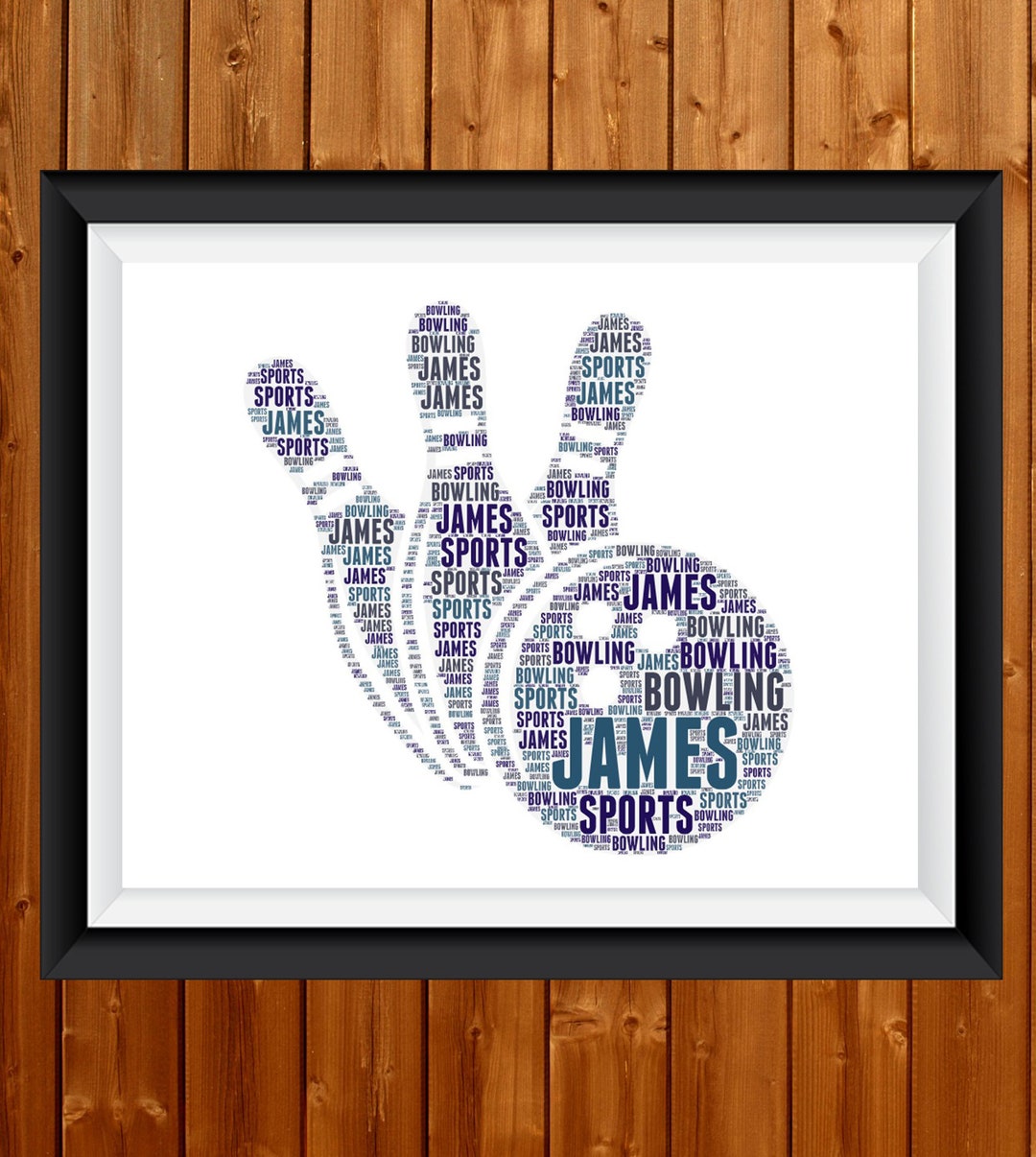 Personalised Bowling Gifts. Word Art Gift Bowling Gifts Sports Gift ...