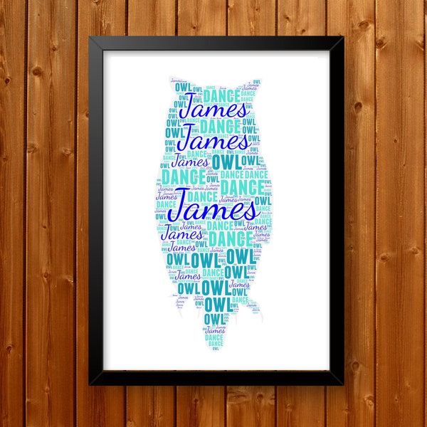 Owl Word Art - Etsy