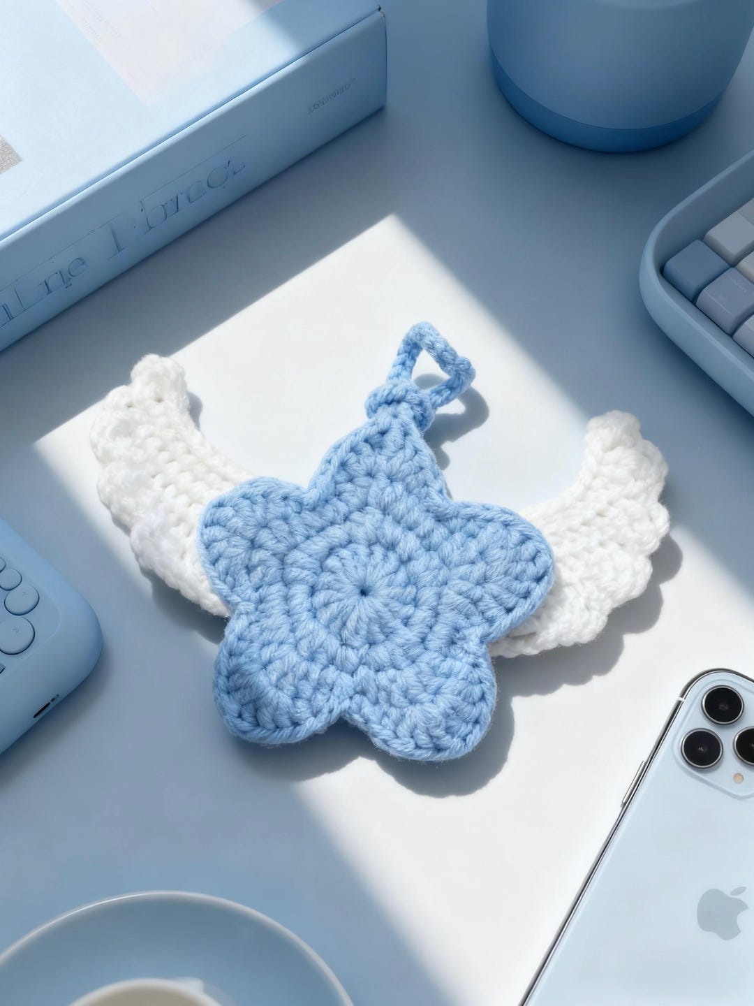 Star Wings Earbud Case – Handmade Crochet Airpods Pouch - Etsy