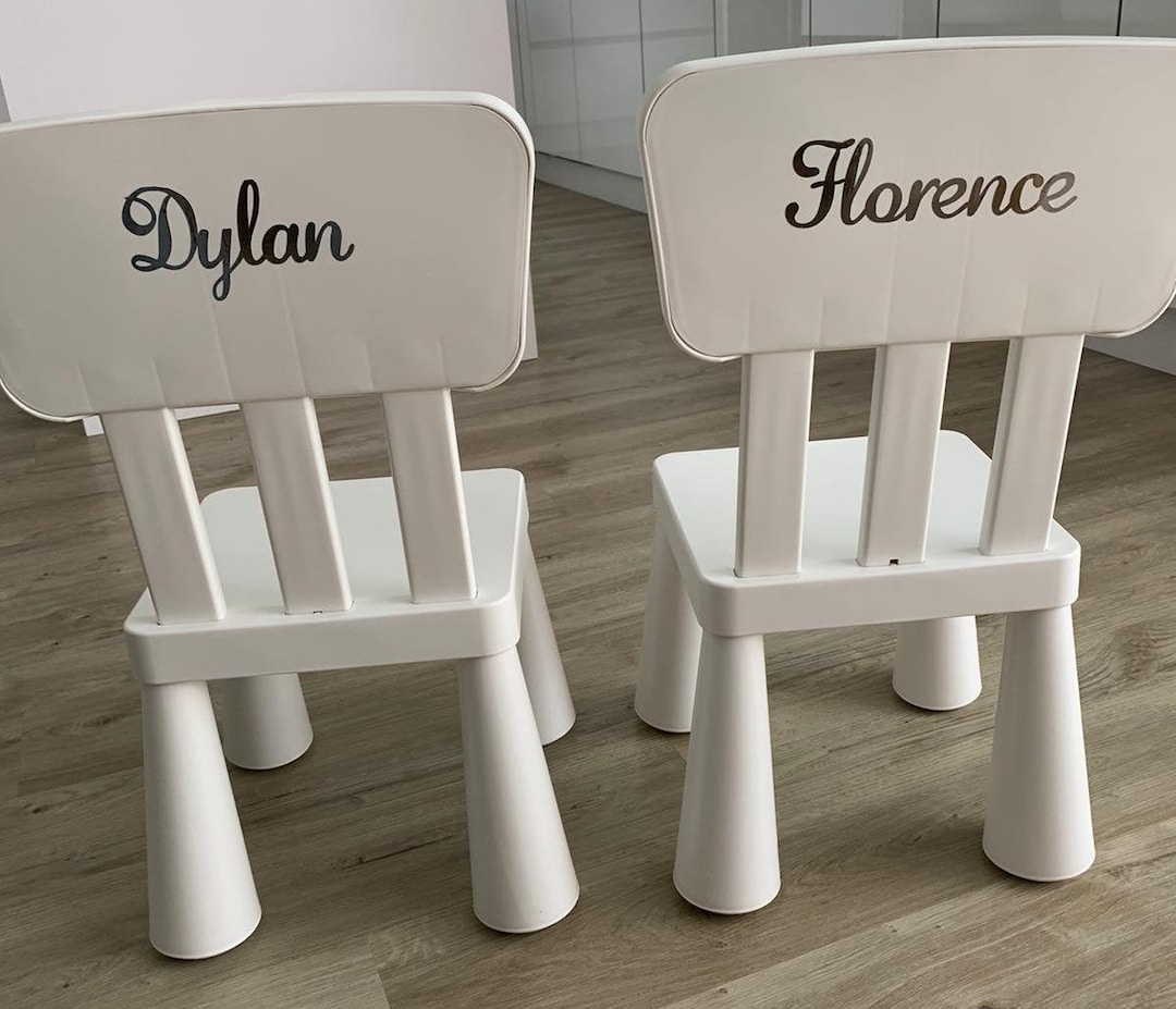 Vinyl Decals / Stickers for Personalising Children's Chair / Chair ...