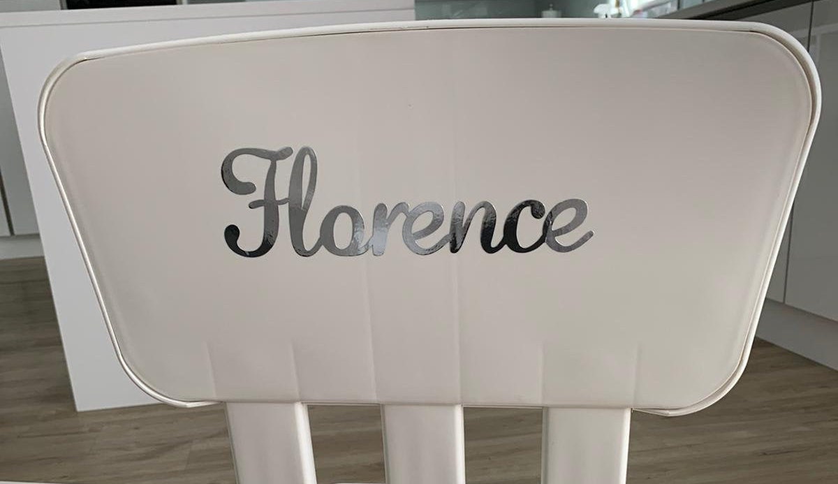 Personalised Childrens Chair Vinyl Decals / Stickers / Chair - Etsy UK