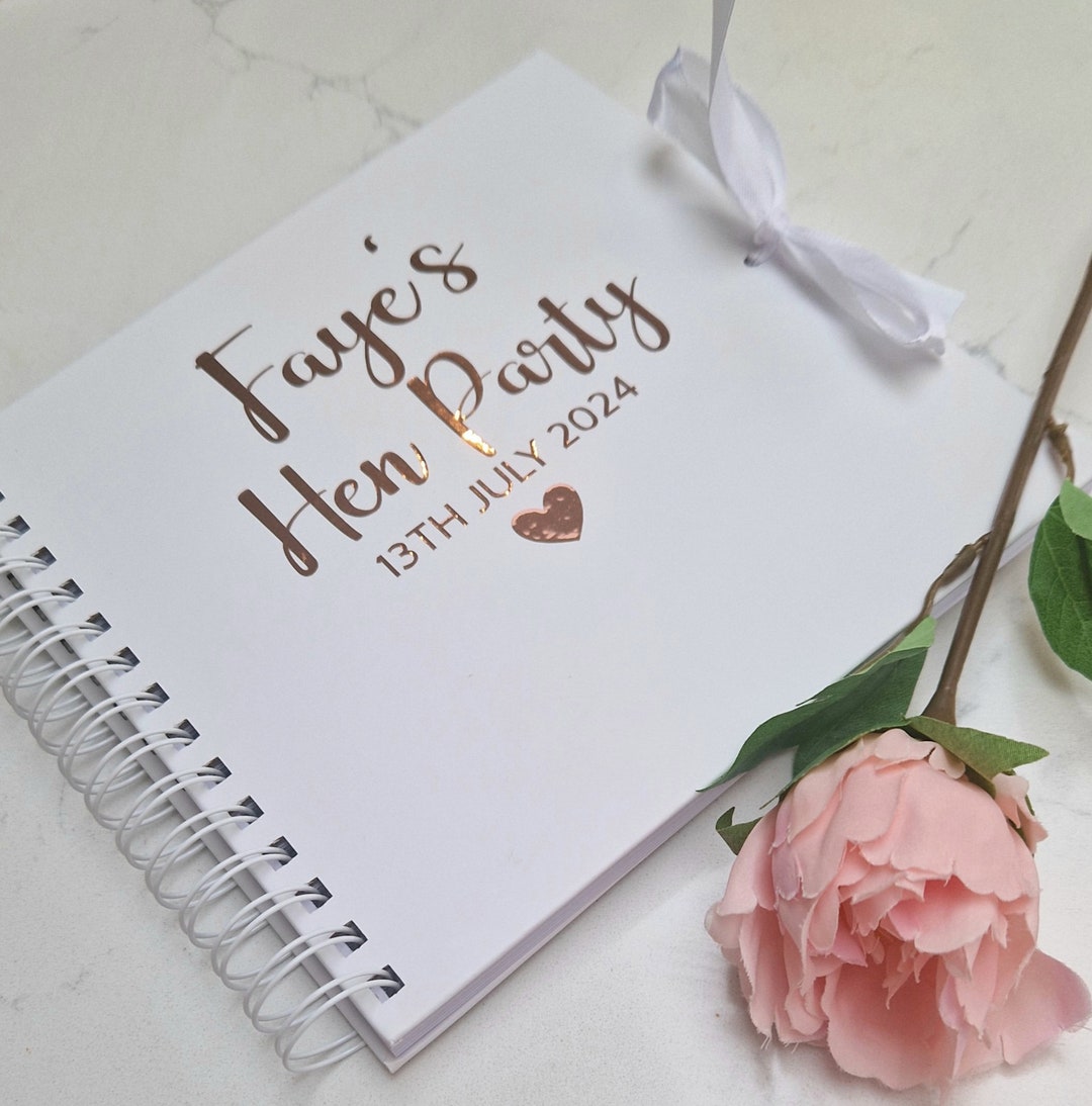 Hen Party Scrapbook - Personalised Photo Album - Memory Book ...