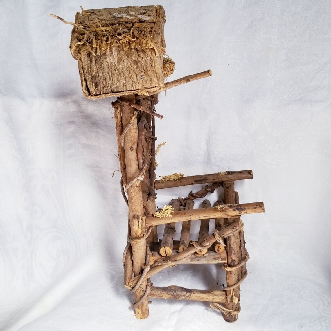 Handmade Birdhouse & Nest Wooden Chair Home Decor - Etsy