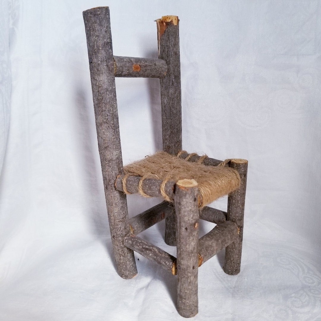 Handmade Woven Wood Log Bear Chair Home Decor - Etsy