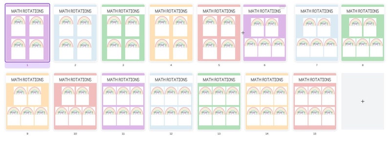 Math Stations Posters - Etsy