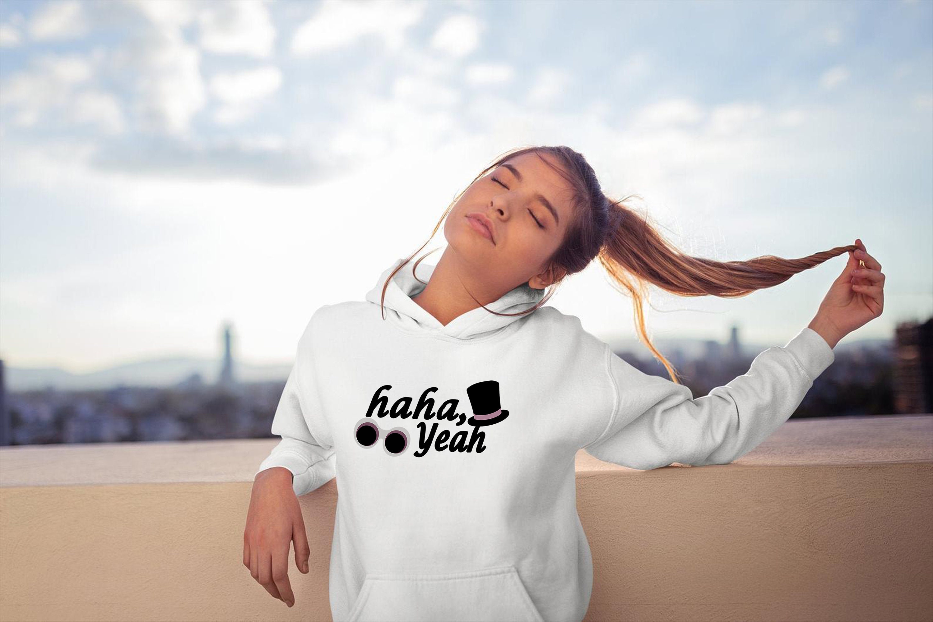 Unisex haha Yeah Hoodie Haha Yeah haha yeah Merch - Etsy UK