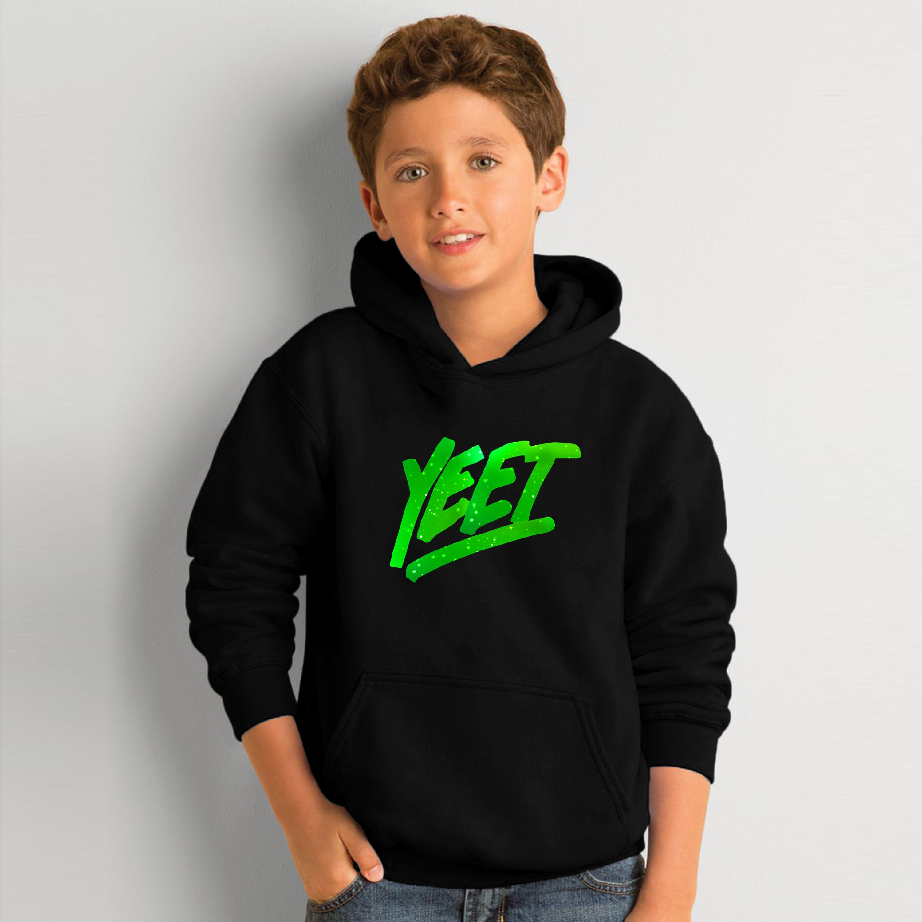 Kids YEET GREEN GALAXY Hoodie Yeet Galaxy Hoodie Kids Green - Etsy