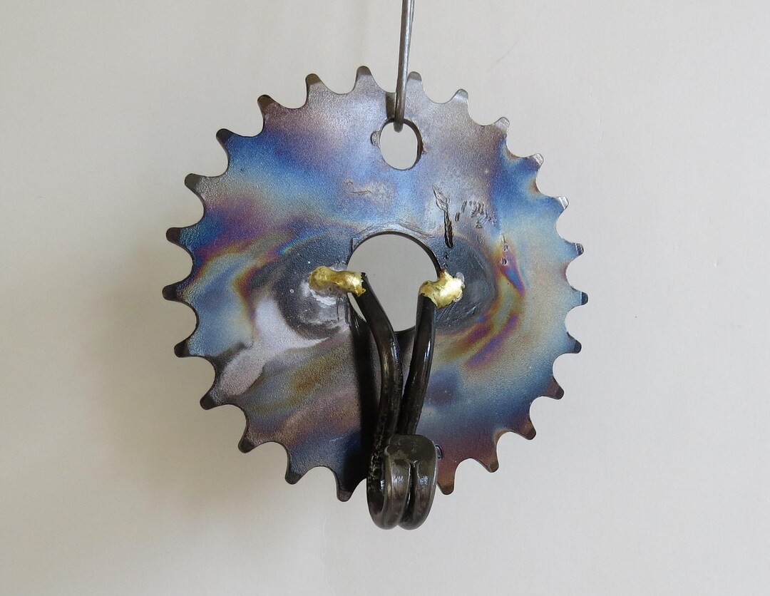 Handmade Upcycled Bicycle Gear Wall Hook – Leash & Key Holder - Etsy