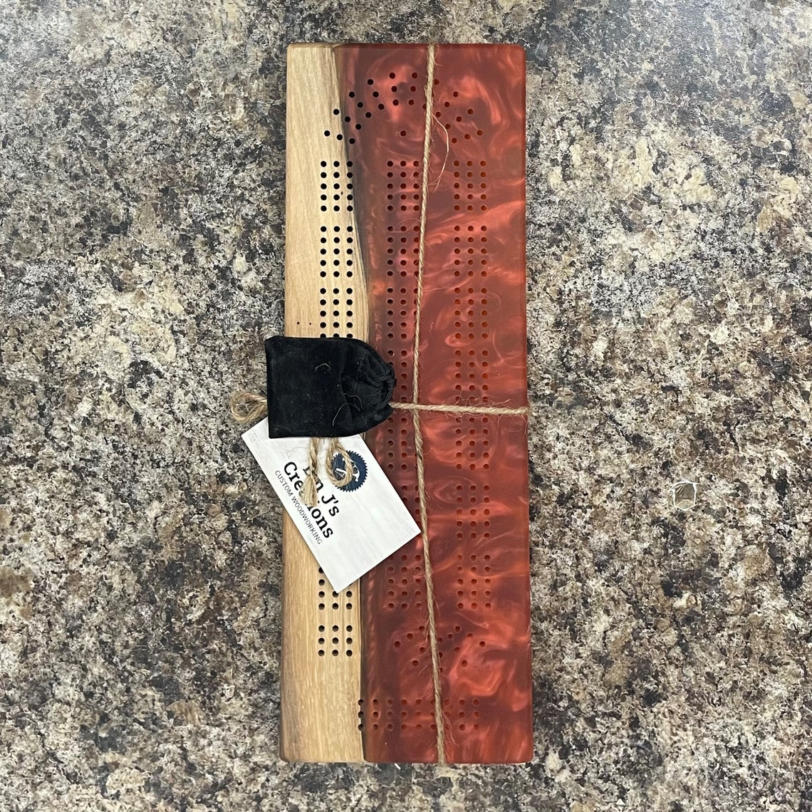 Hand Crafted Epoxy Resin Cribbage Boards - Etsy Canada