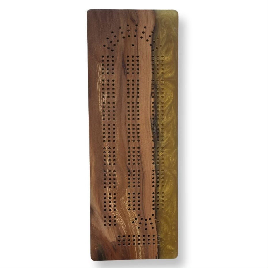 Hand Crafted Epoxy Resin Cribbage Boards - Etsy Canada