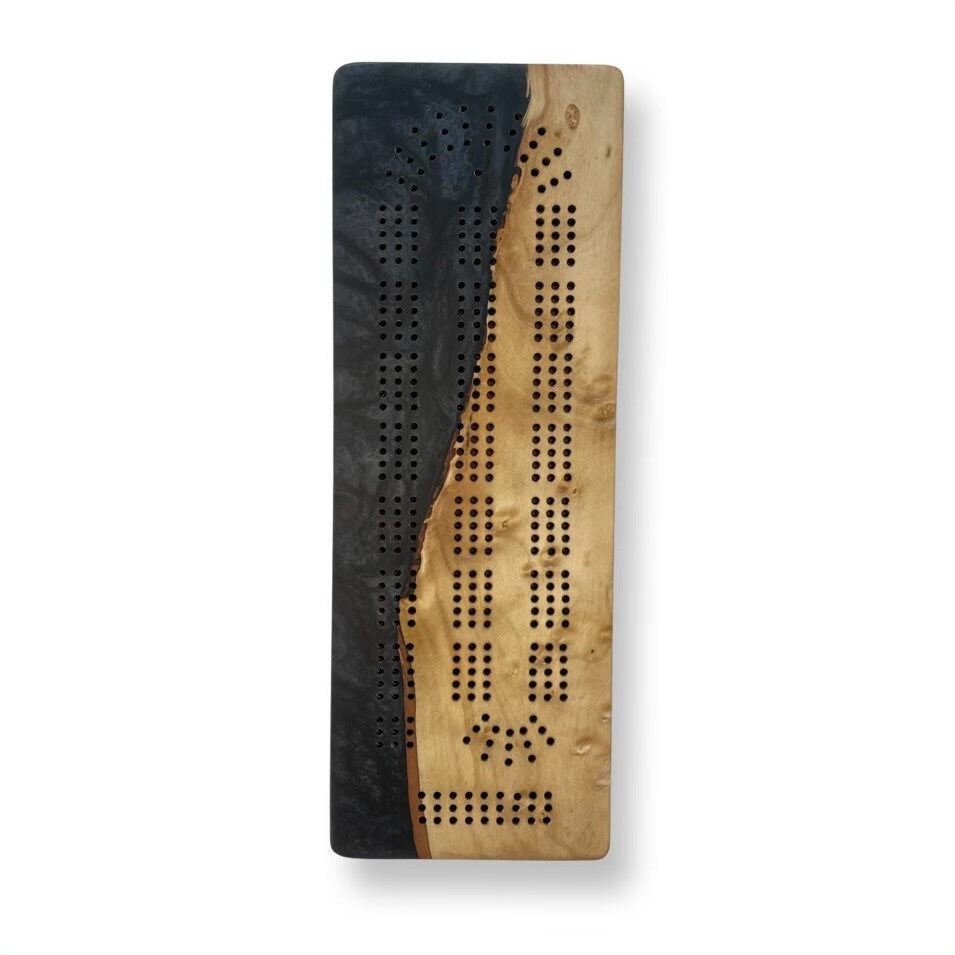 Hand Crafted Epoxy Resin Cribbage Boards - Etsy Canada