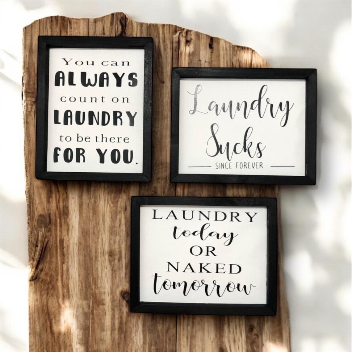 Laundry Room Sign Collection - Funny Laundry Signs - Laundry Room Wall ...