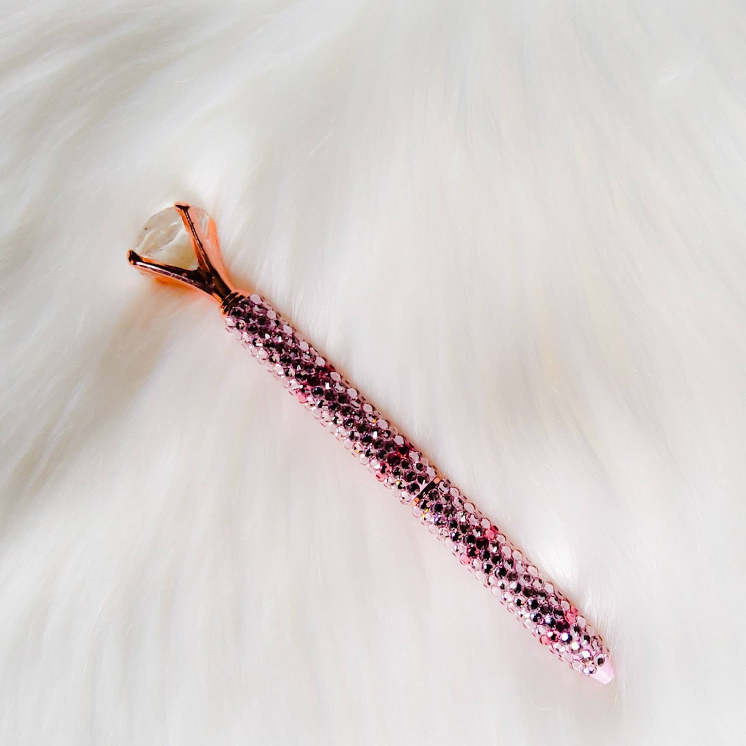 Light Pink Bling Diamond Pen, Rhinestone Pen, Bling Pen - Etsy