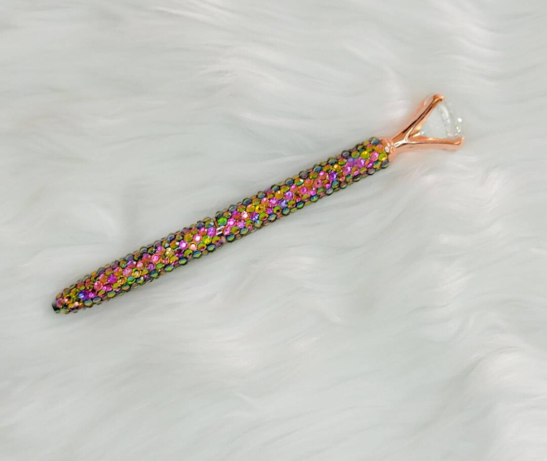 Rainbow Bling Diamond Pen, Rhinestone Pen, Bling Pen - Etsy