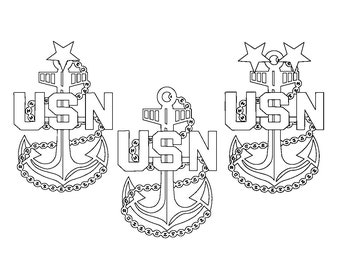 Navy Chief Petty Officer CPO Insignia | Etsy