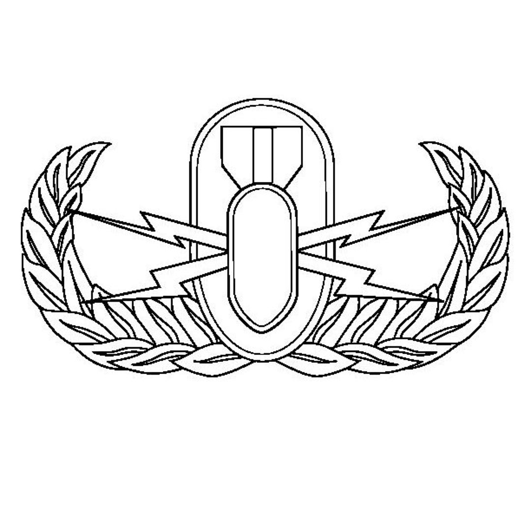 Armed Forces Basic Explosive Ordinance Disposable EOD Badge - Etsy