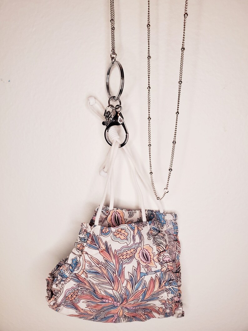 Stainless Steel Satellite Chain Lanyard, Silver Steel Chain ID Badge ...