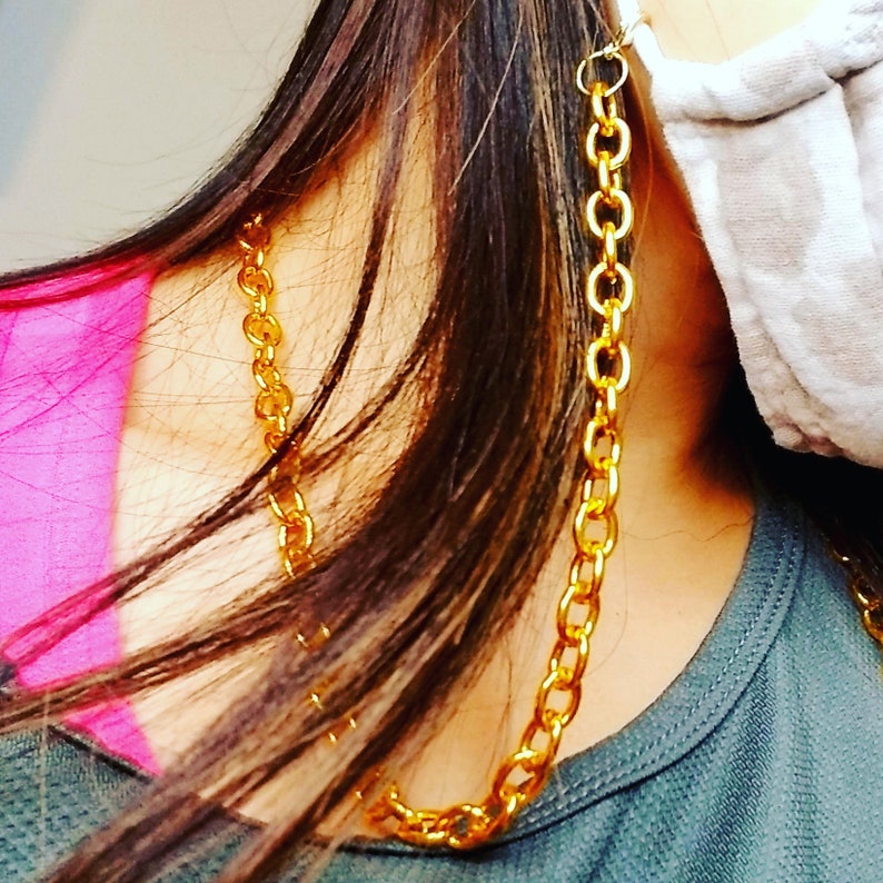 Oval Link Mask Chain Holder Mask Lanyard Womens Face Mask - Etsy