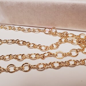 Gold Plated Curb Chain Lanyard, Figure 8 Gold Chain ID Badge Holder ...