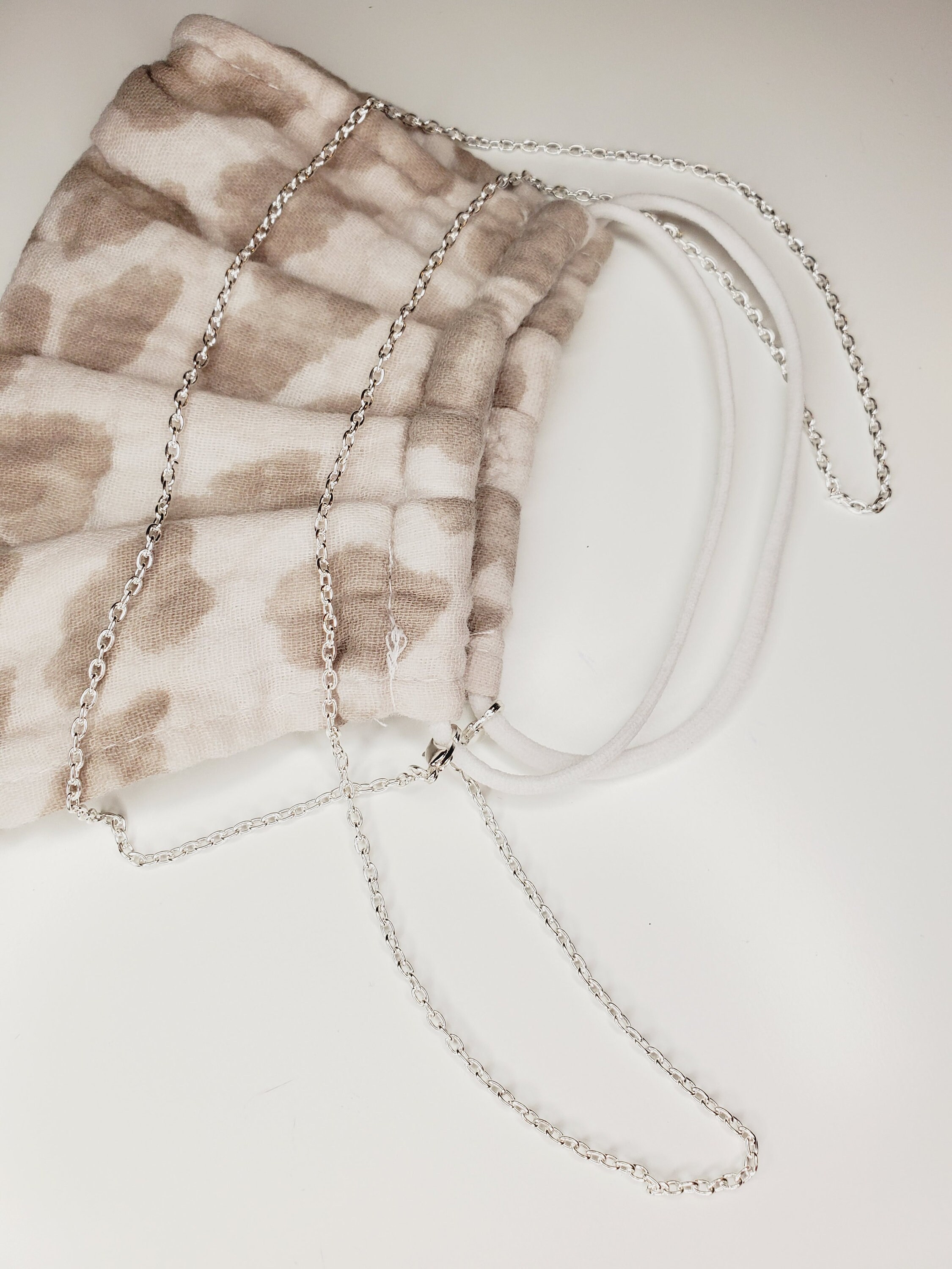 Dainty Silver Plated Mask Chain Necklace Lanyard, Sunglass Chain for ...