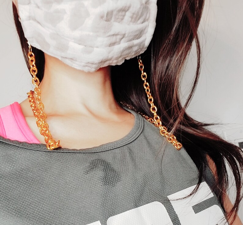 Oval Link Mask Chain Holder Mask Lanyard Womens Face Mask - Etsy