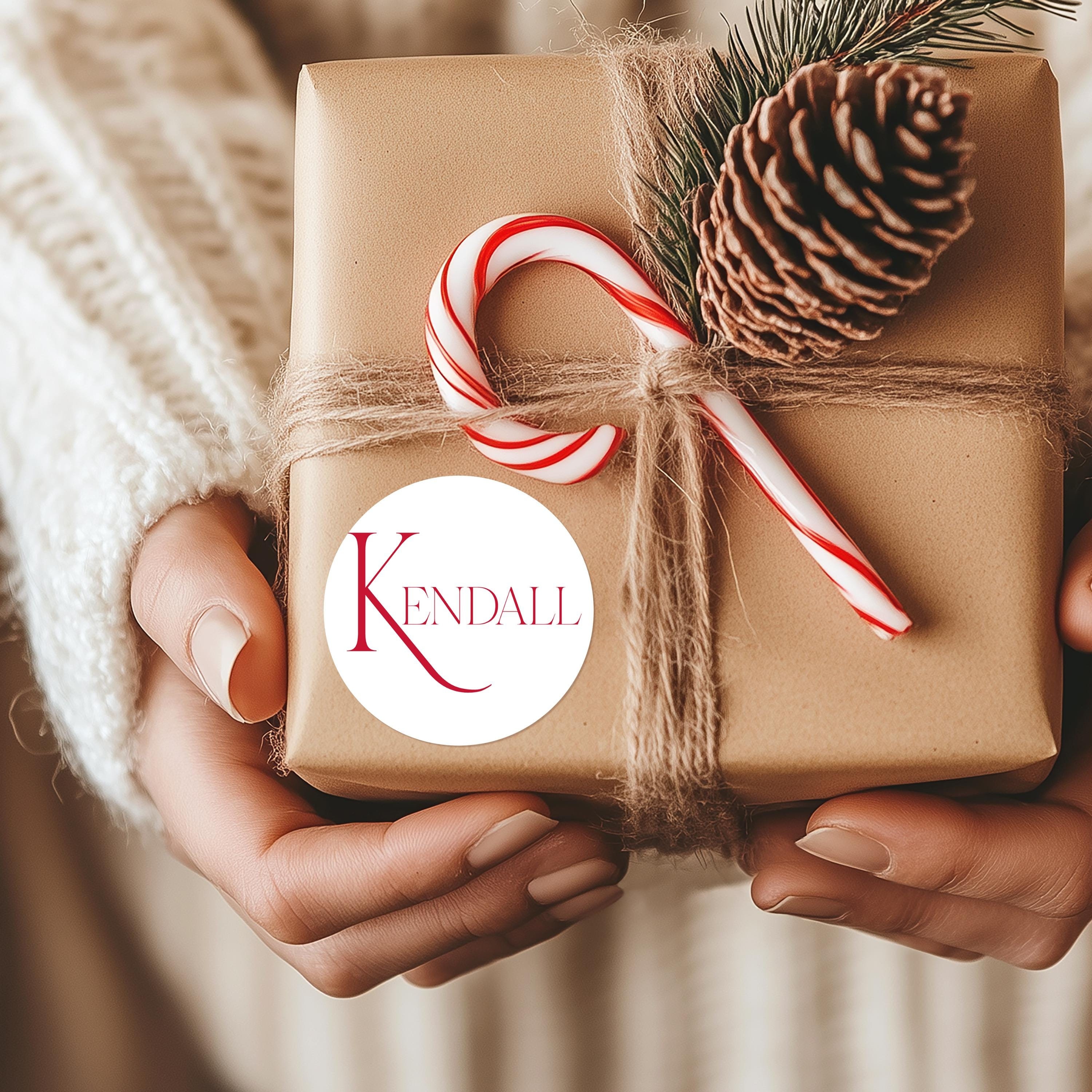 PRINTED + SHIPPED Personalized Christmas Name Tag Stickers, Gift ...