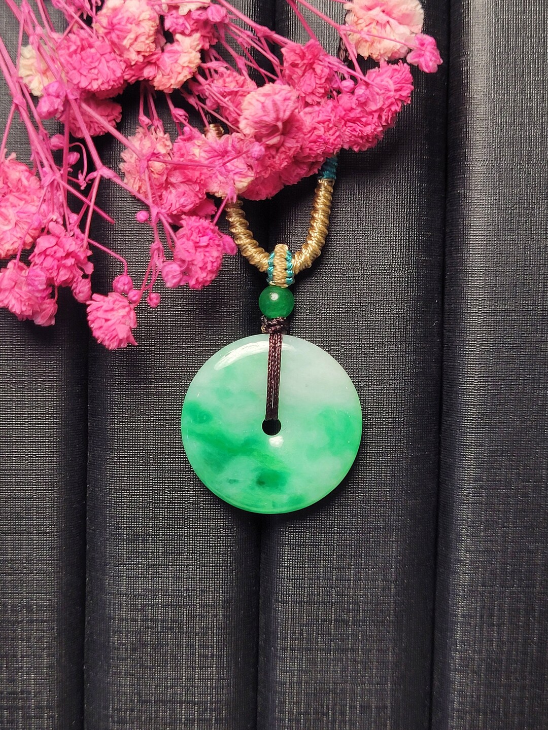 Myanmar Grade A Carved Jadeite Donut shaped Pendant JP150 Etsy myanmar-grade-a-carved-jadeite-donut-shaped-pendant-jp150-etsy