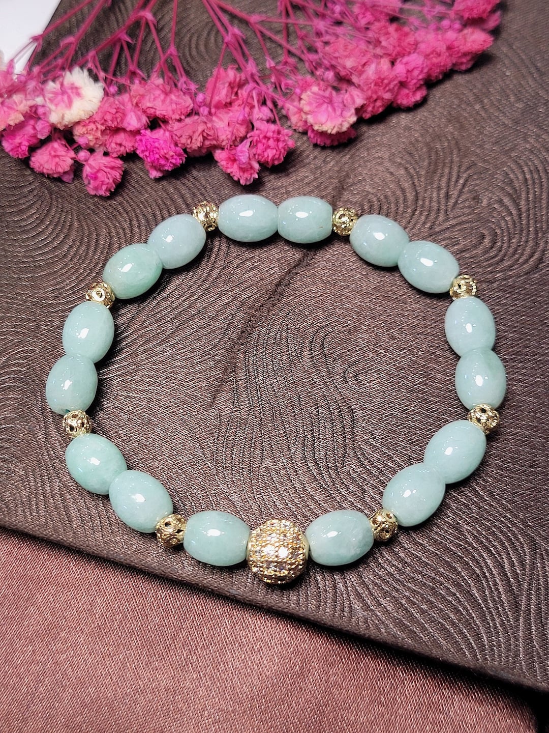 Myanmar Grade A Jadeite Bracelet barrel-shaped JB094 gemstone, Natural ...