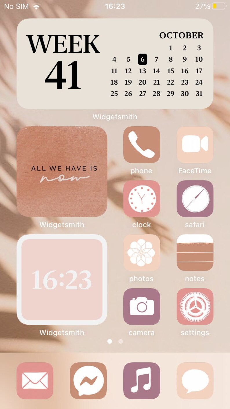 Tan Blush and Mauve // Ios 14 App Icon Pack Aesthetic - Etsy