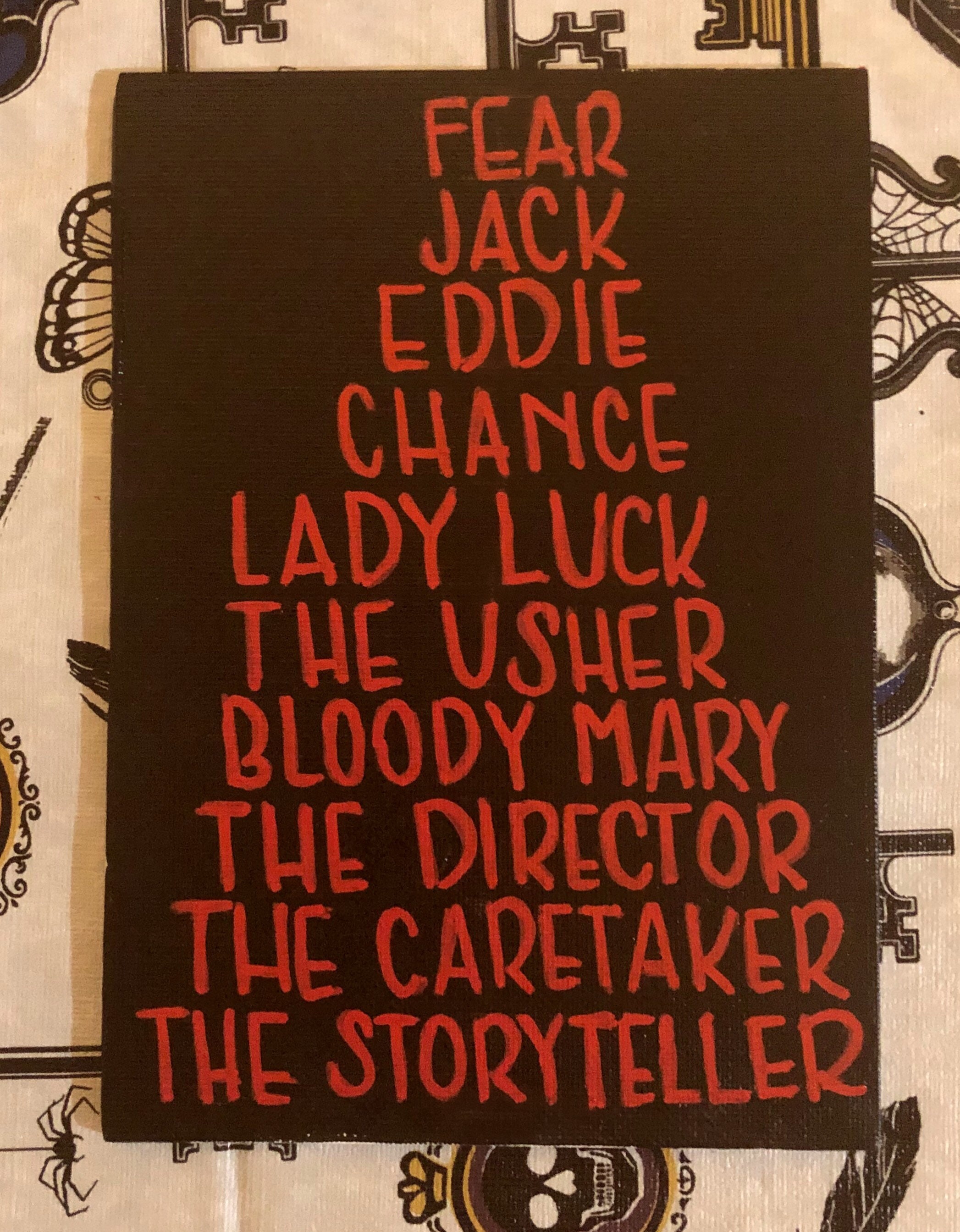 Halloween Horror Nights HHN Icons Inspired Canvas Panel Sign - Etsy