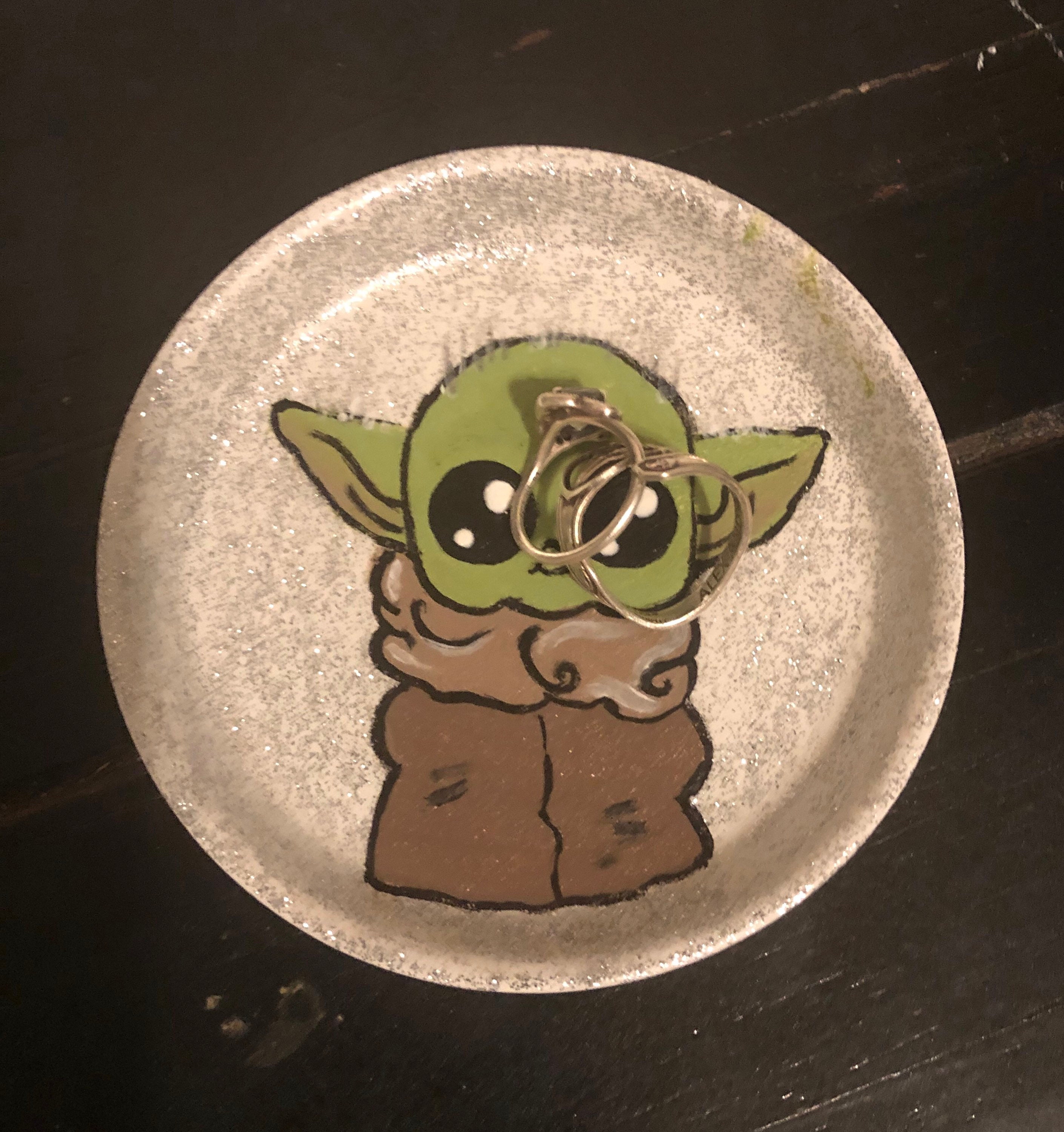 Baby Yoda Grogu inspiriert Ring Trinket Schale | Etsy