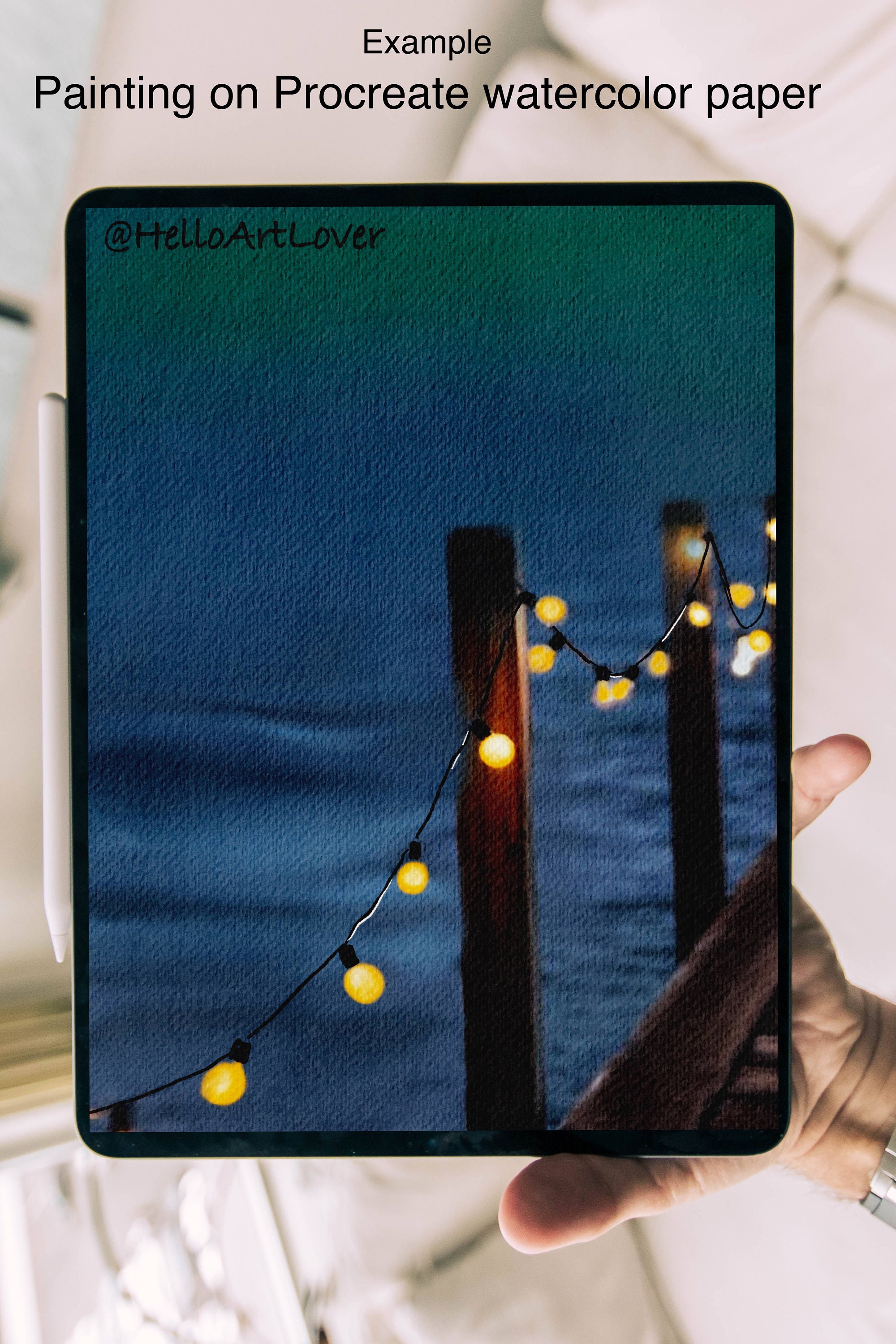 Watercolor Paper Texture for Procreate screen Size & Square - Etsy