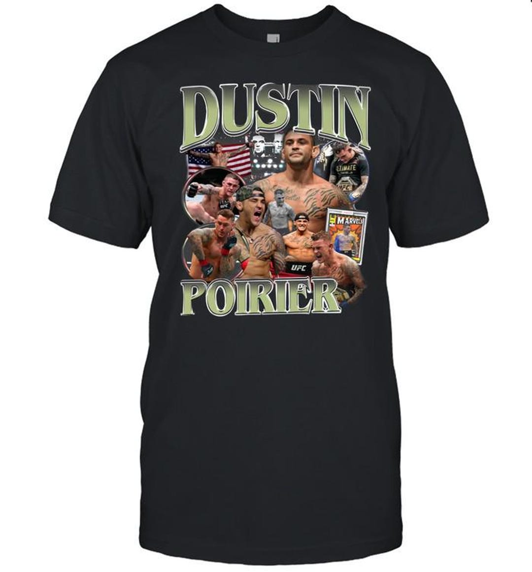Dustin Poirier Vintage 90s Bootleg Style T-shirt, Retro Dustin Poirier ...