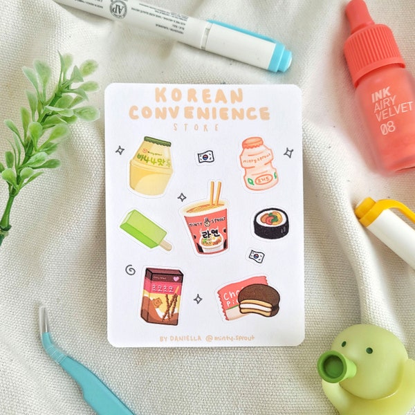 Korean Snack Stickers - Etsy