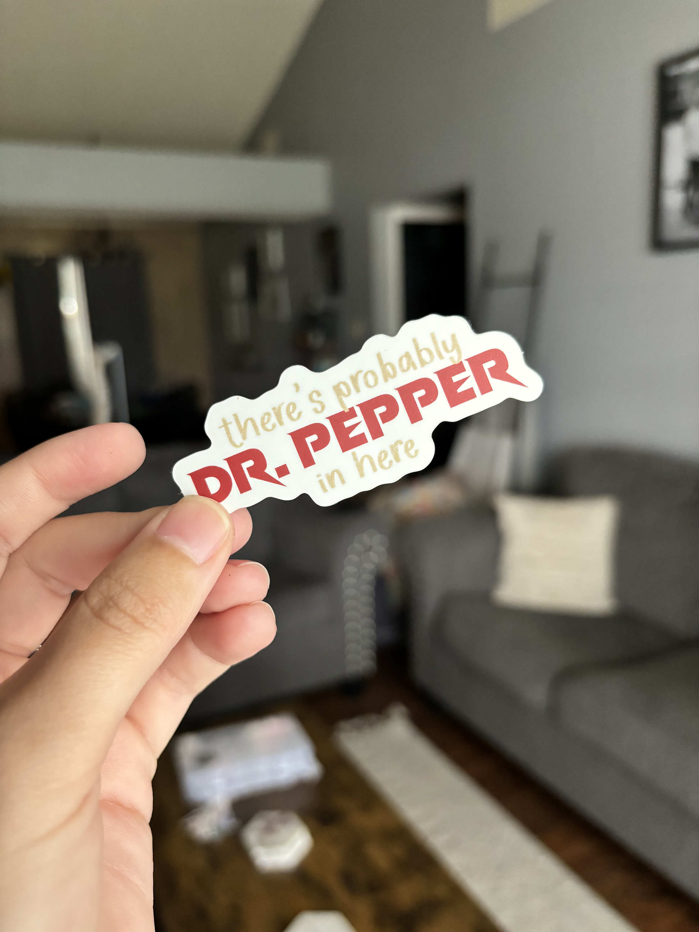Dr Pepper Sticker // Die Cut Sticker, Waterproof Sticker, Matte Sticker ...