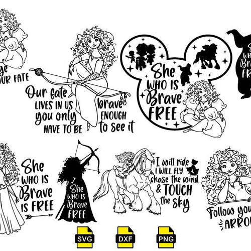 Merida Svg Brave Svg Merida Shirt Svg Layered Svg Cut File - Etsy