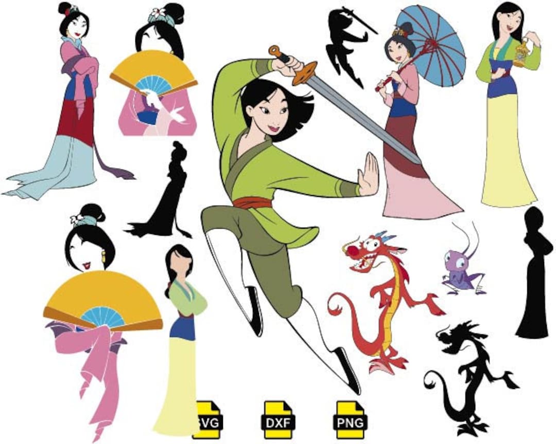 Mulan Svg Cri Kee Svg Princess Mulan Svg Warrior Princess - Etsy Singapore